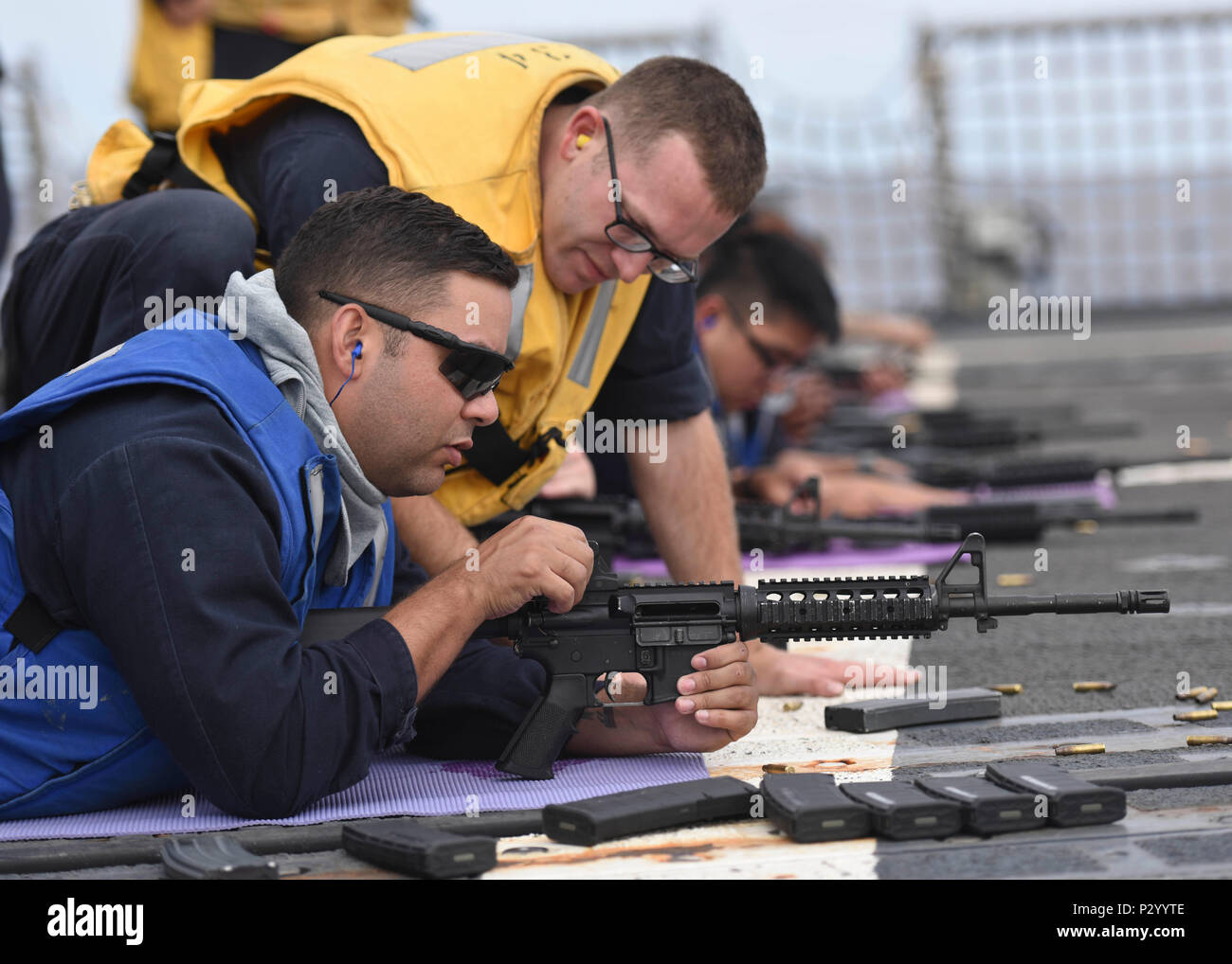 PACIFIC OCEAN (August 13, 2016)-Fire Controlman 2nd Class Justin Miles ...