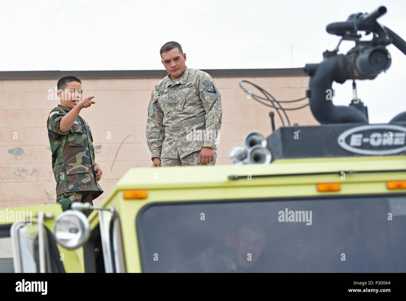 Civil Air Patrol Airman Joshua Ramirez – Mota asks a question of Pfc ...