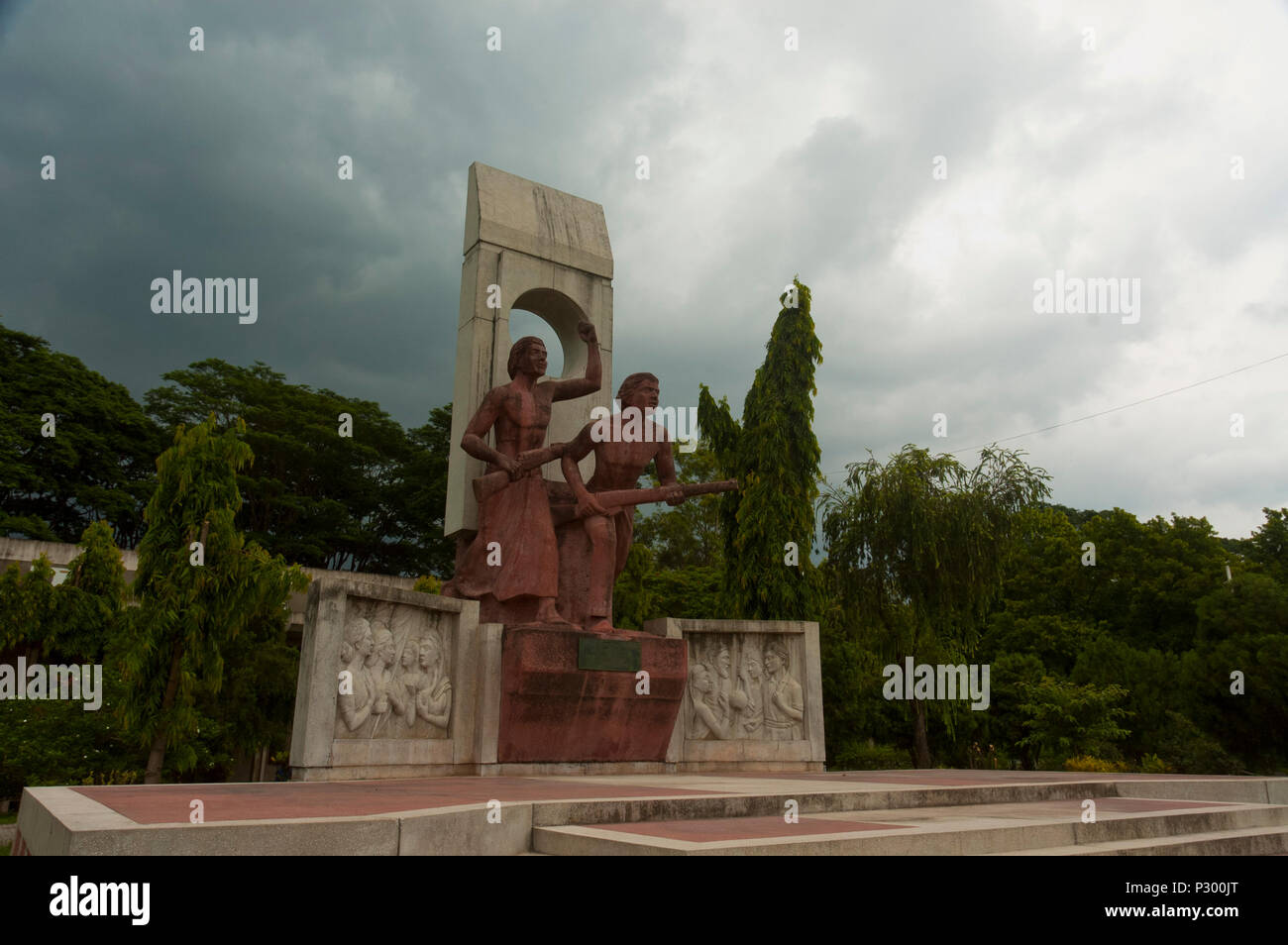 Sabas Bangladesh, a sculpture at the Rajshahi University campus ...
