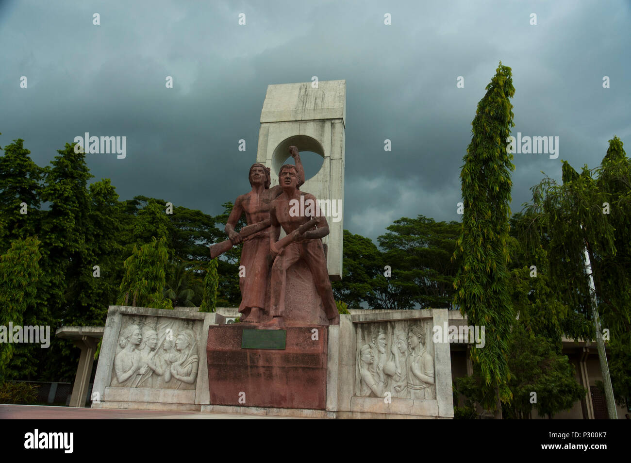 Sabas Bangladesh, a sculpture at the Rajshahi University campus ...