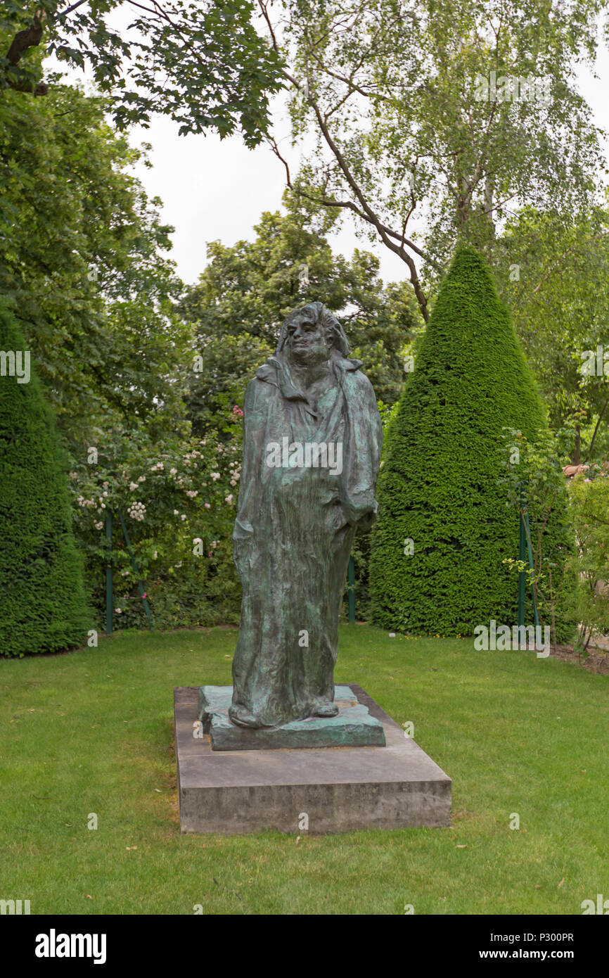 Statue of Balzac by Rodin in Paris France Stock Photo - Alamy