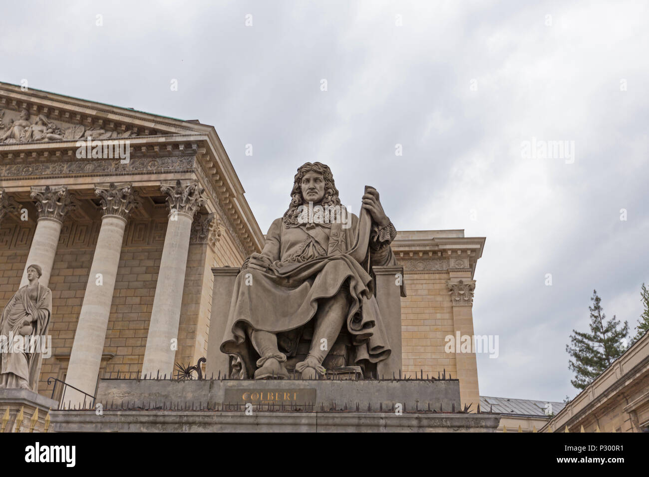 Statue of Jean-Baptiste Colbert at the French National assembly in ...