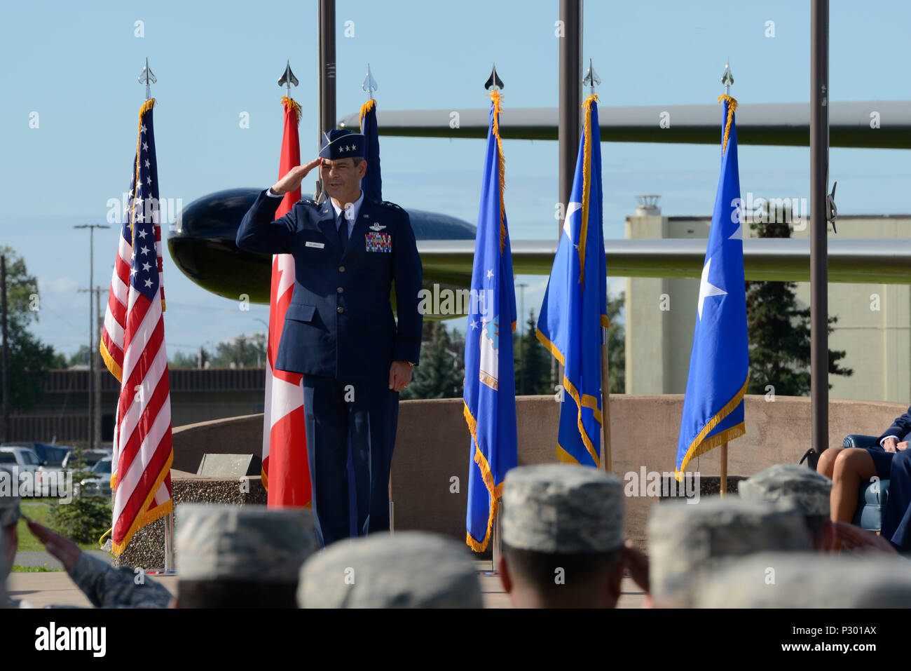Air Force Lt. Gen. Russell Handy relinquishes command of the Alaskan ...