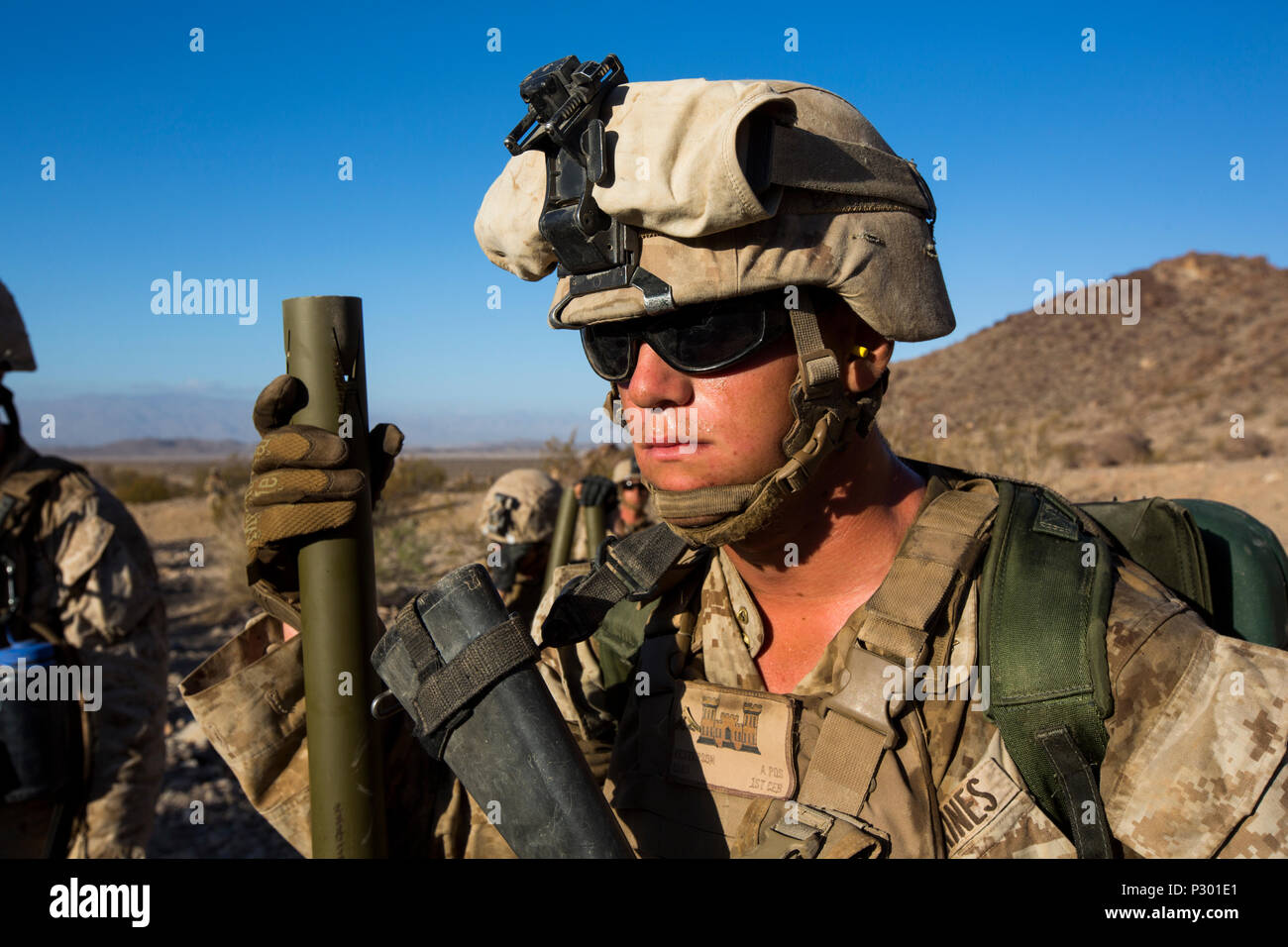 U.S. Marine Lance Cpl. Jacob Kesterson, combat engineer, 1st Combat ...