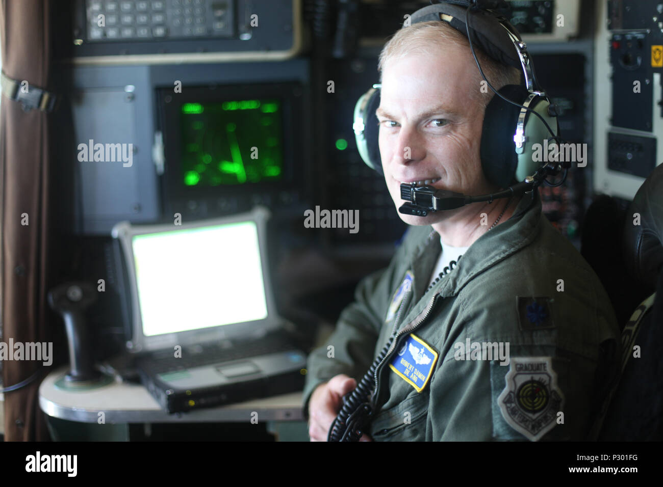 8/07/2016 - Lt. Col Robert Damon midflight on a Delaware Air National ...