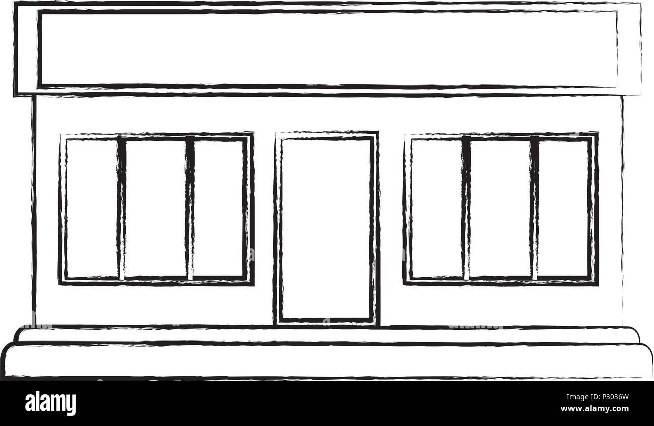 shop icon over white background, vector illustration Stock Vector Image ...