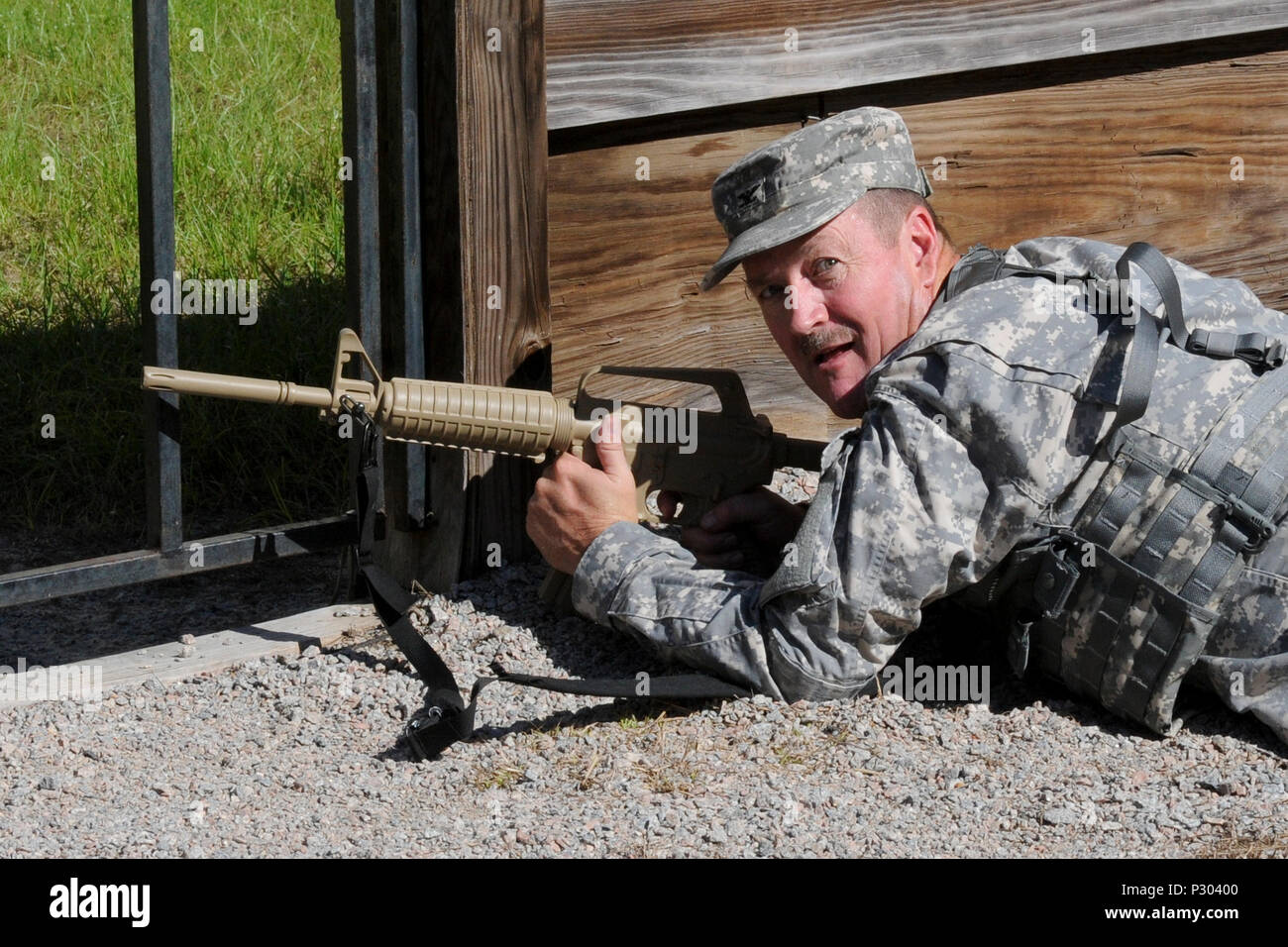 U.S. Army Col. James Peake from the 678th Air Defense Artillery Brigade ...