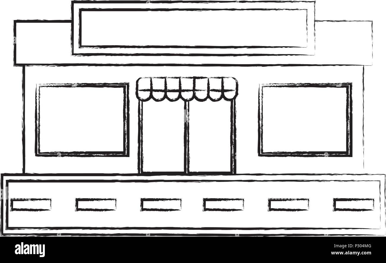 shop icon over white background, vector illustration Stock Vector Image ...