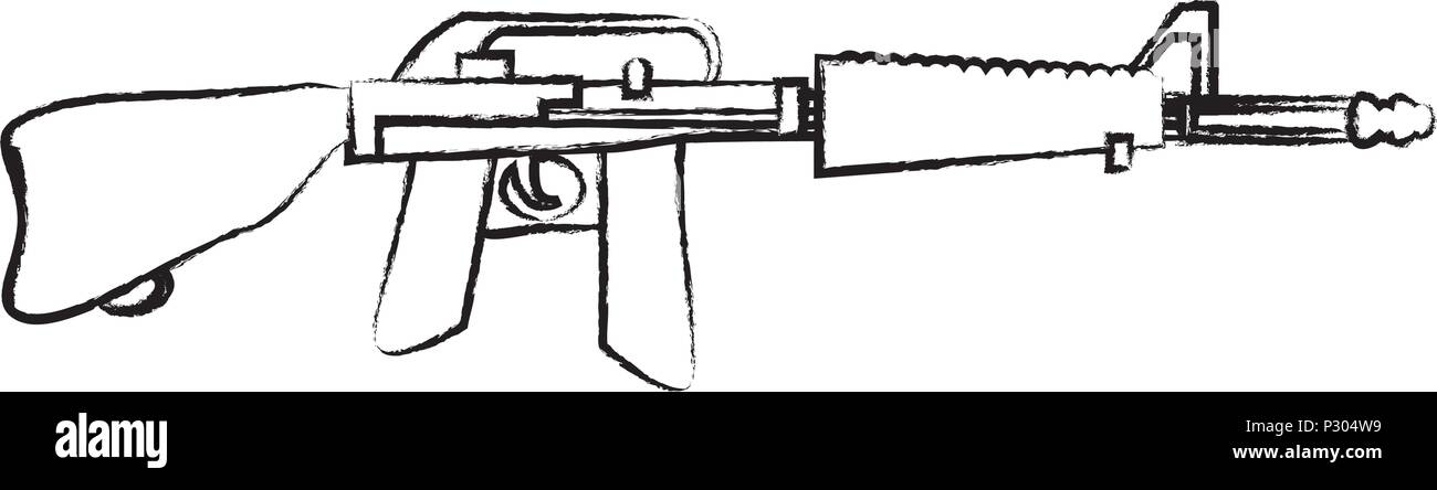 shooting gun icon over white background, vector illustration Stock ...