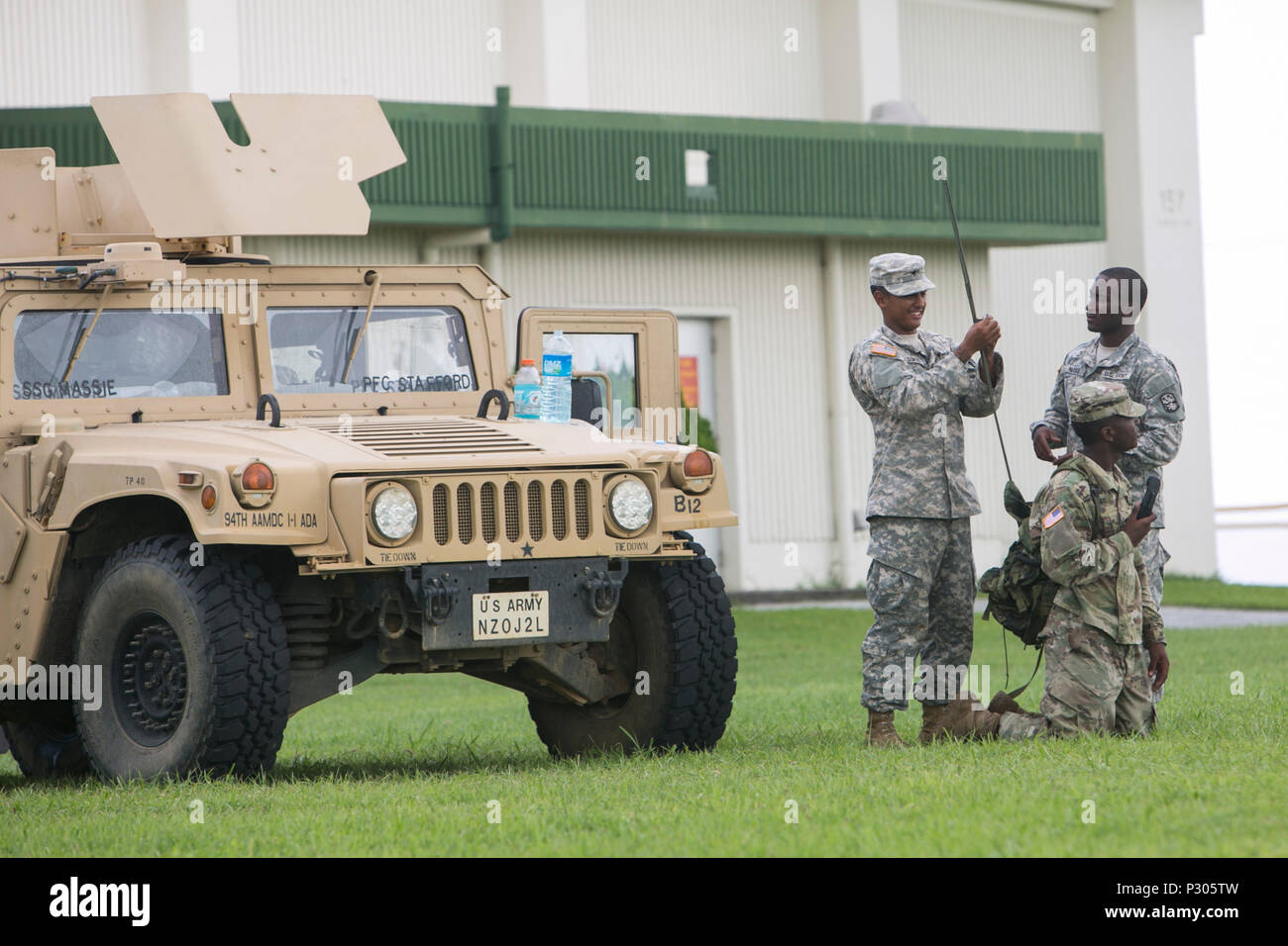 U.S. Army Soldiers with Bravo Battery 1-1, Air Defense Artillery, Spc ...