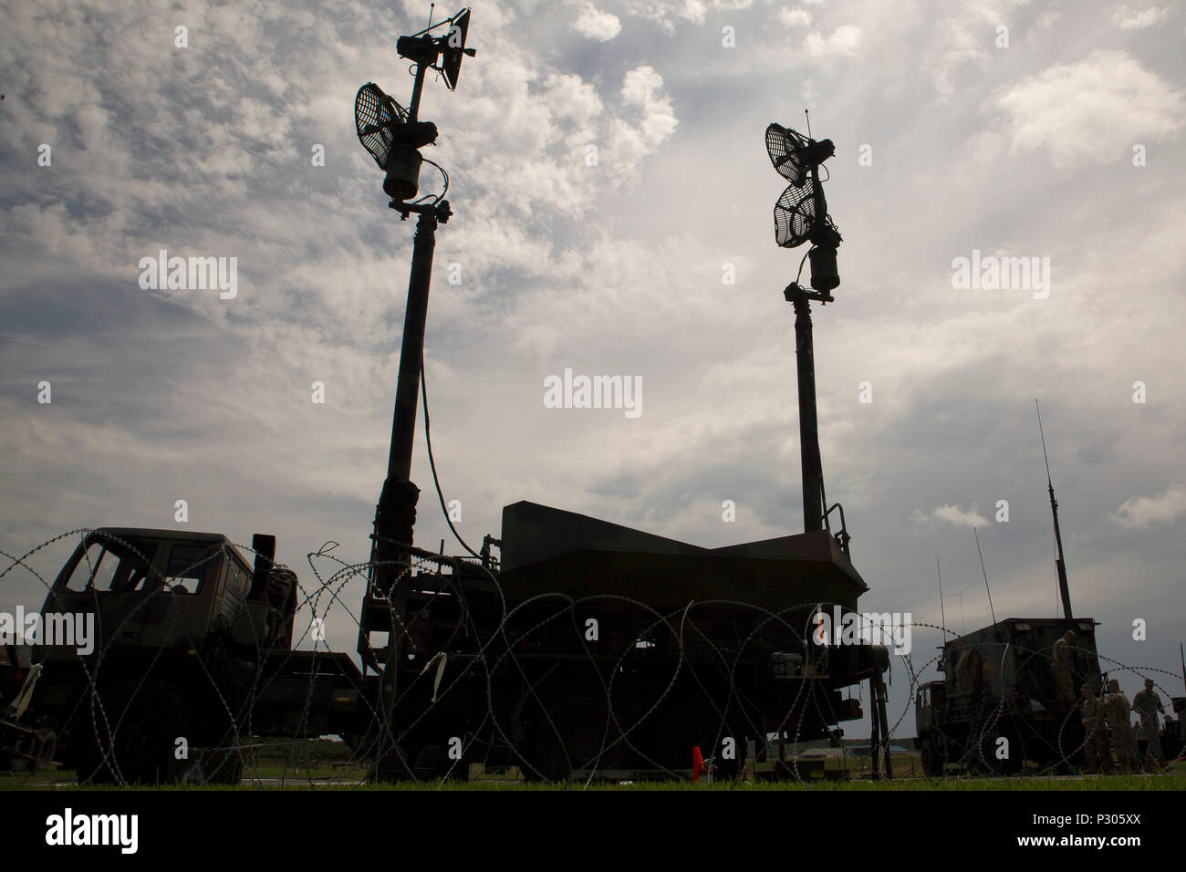 The Antenna Mast Group sits on the Patriot Missile Training Grounds Aug ...