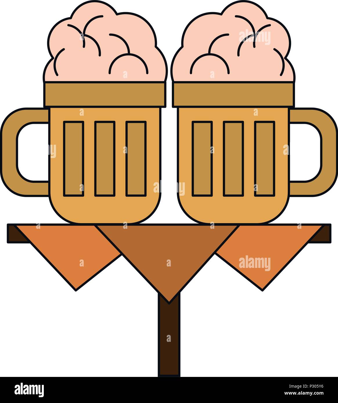 Golden light on table Stock Vector Images - Alamy