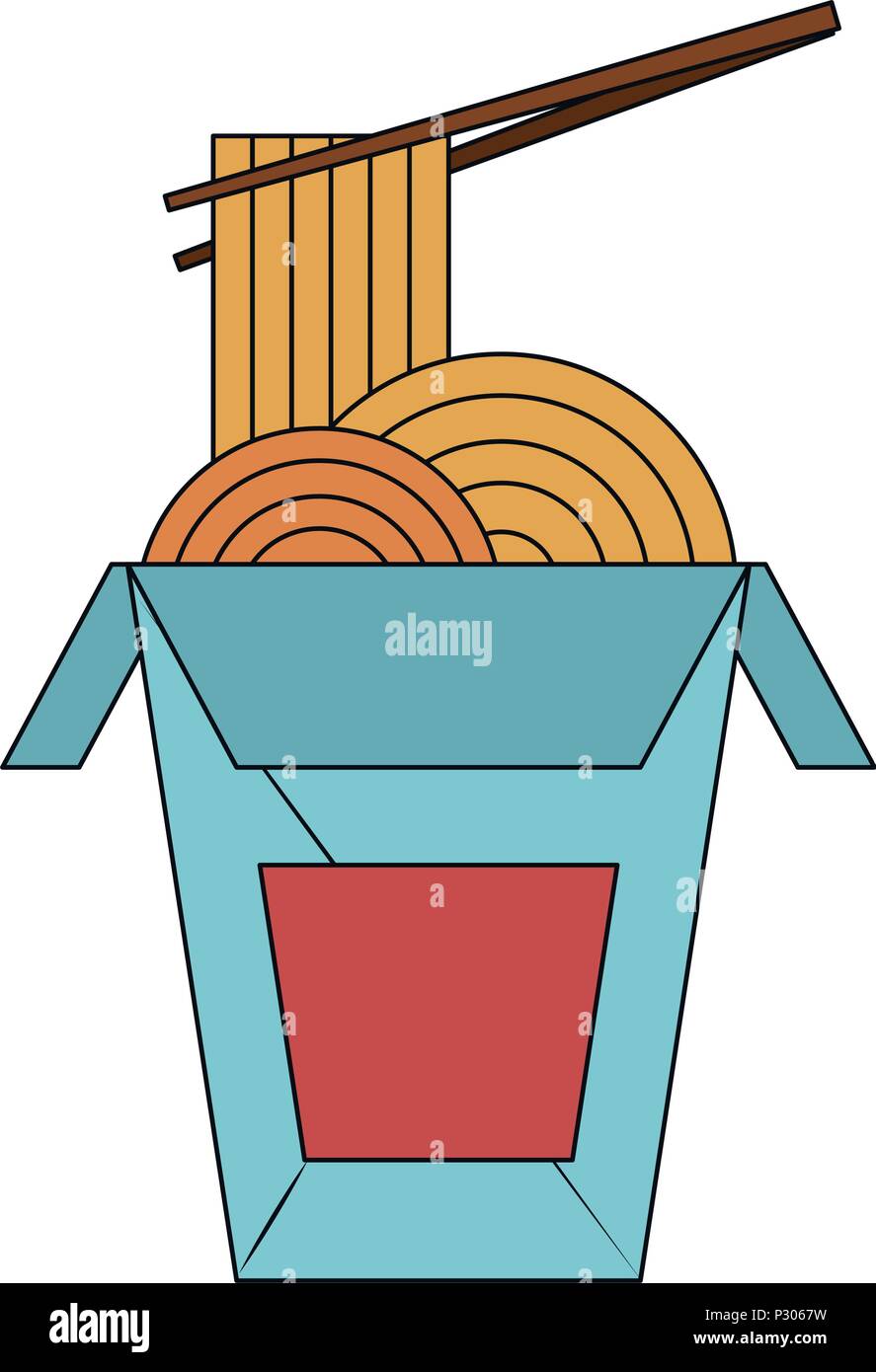 Noodles Stock Vector Images - Alamy