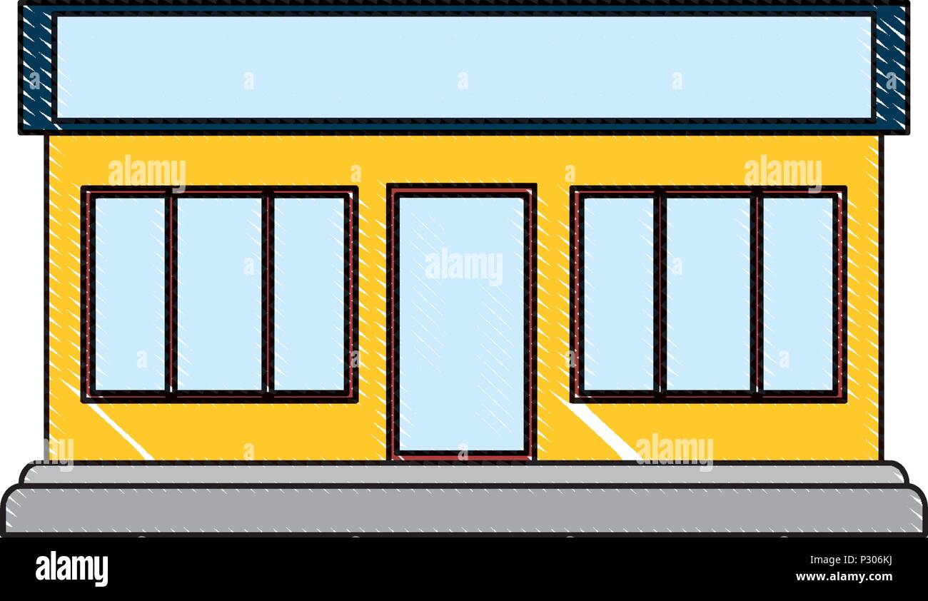 store building icon over white background, vector illustration Stock ...