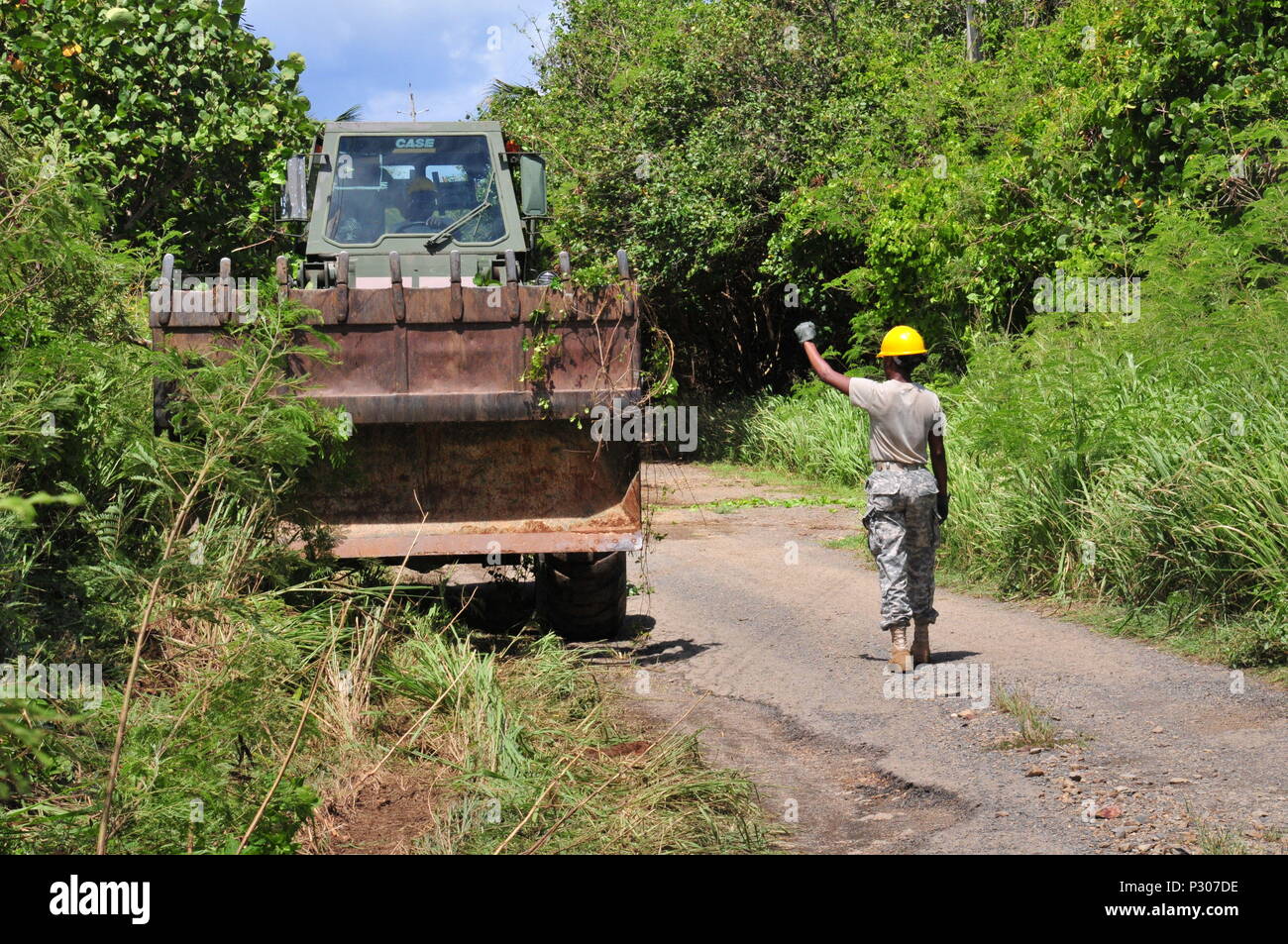 Members of the 662nd Engineer Company, Virgin Islands National Guard ...