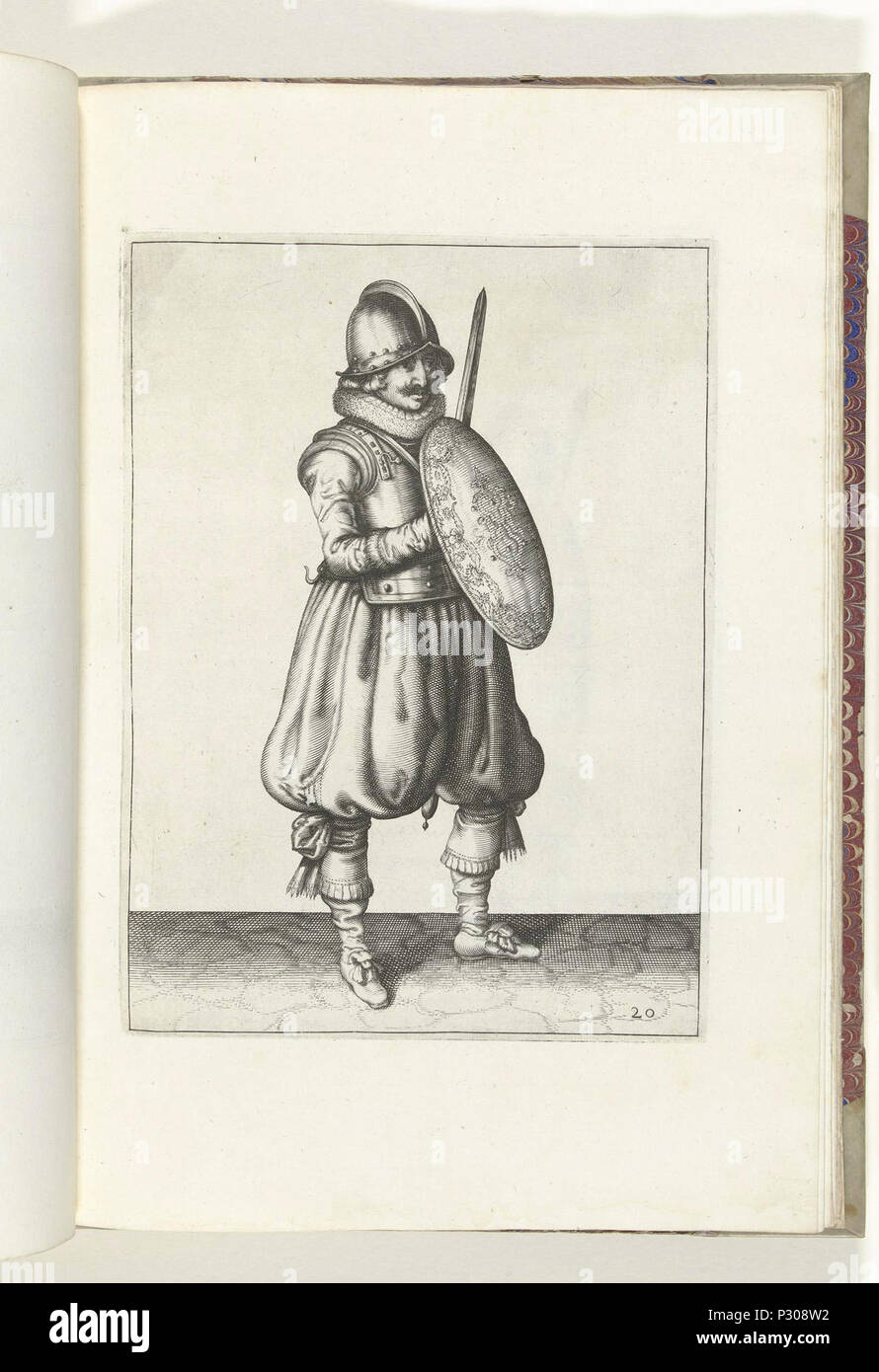020 (swordsman) Book illustrations of Nassausche wapen-handelinge, van ...