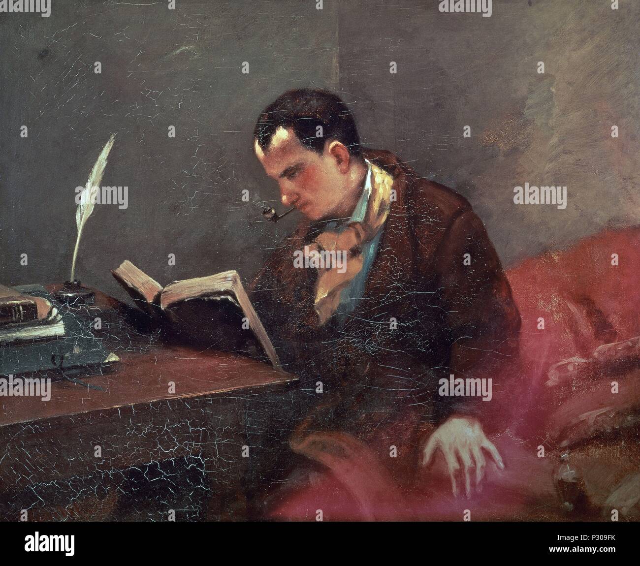 Portrait of Charles Baudelaire - 1847 - 53x61 cm - oil on canvas ...