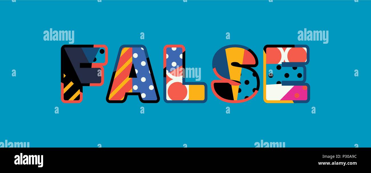 False word Stock Vector Images - Alamy