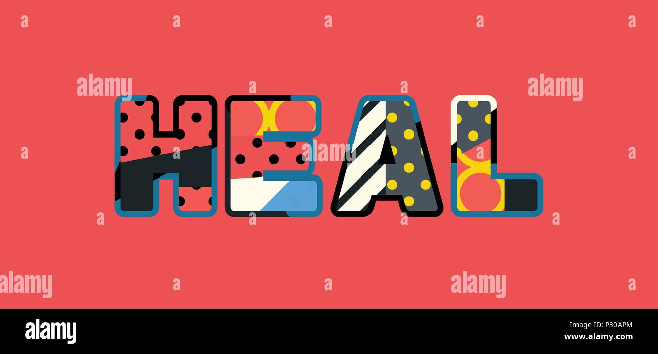 Word heal written in Stock Vector Images - Alamy