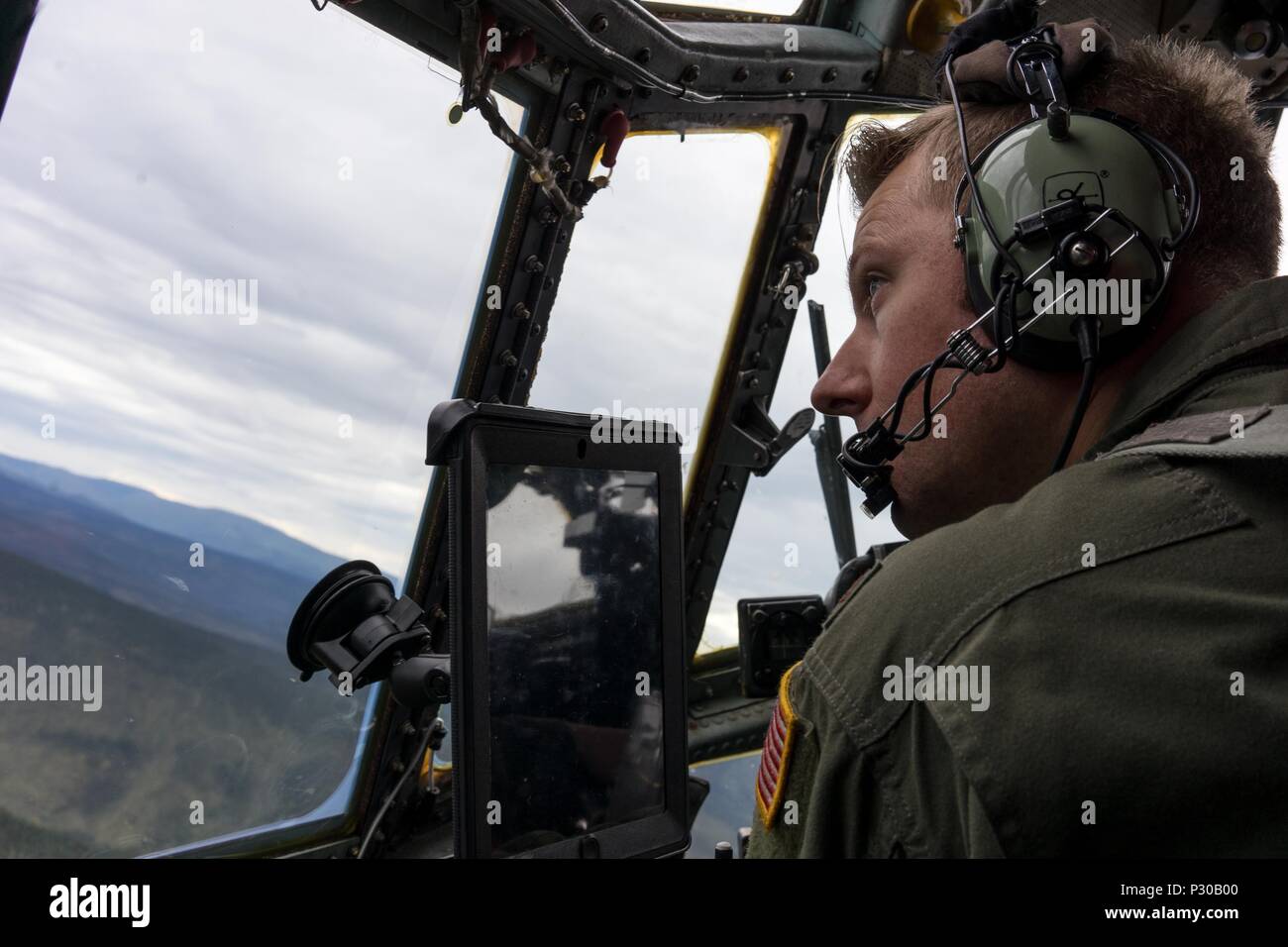 U.S. Air Force Maj. Dan Crow, 36th Airlift Squadron C-130 Hercules ...