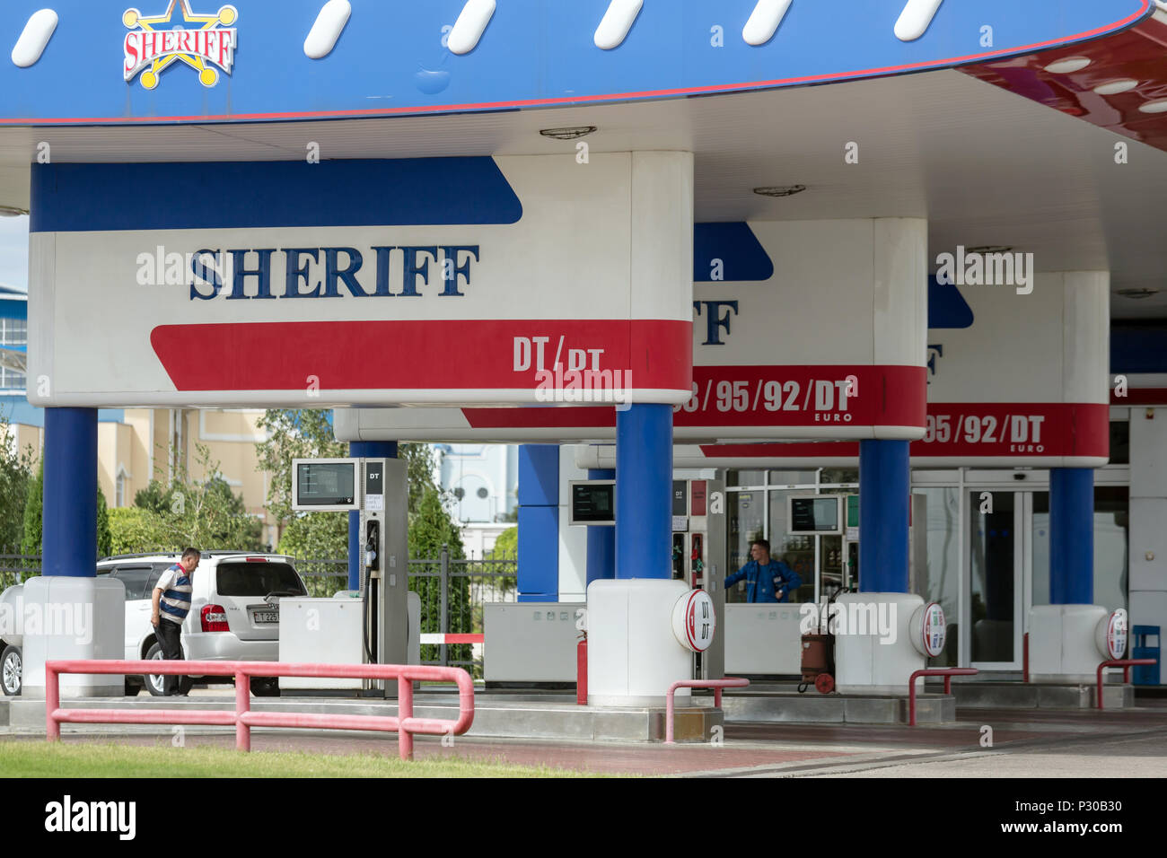 25.08.2016, Tiraspol, Transnistria, Moldova - Sheriff petrol station ...