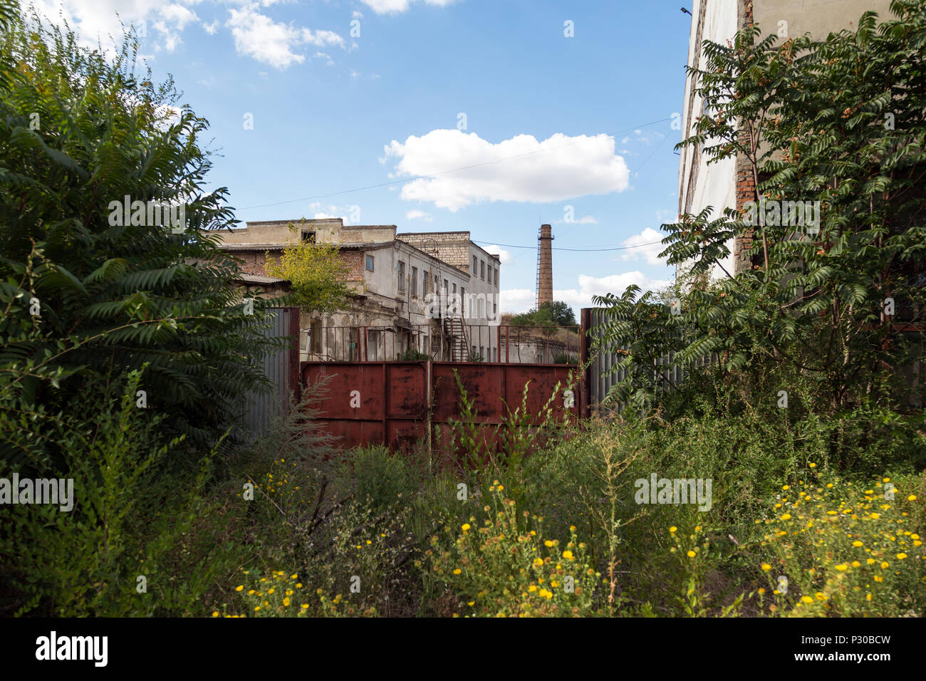 Bender, Moldova, ruin of a closed factory Stock Photo - Alamy
