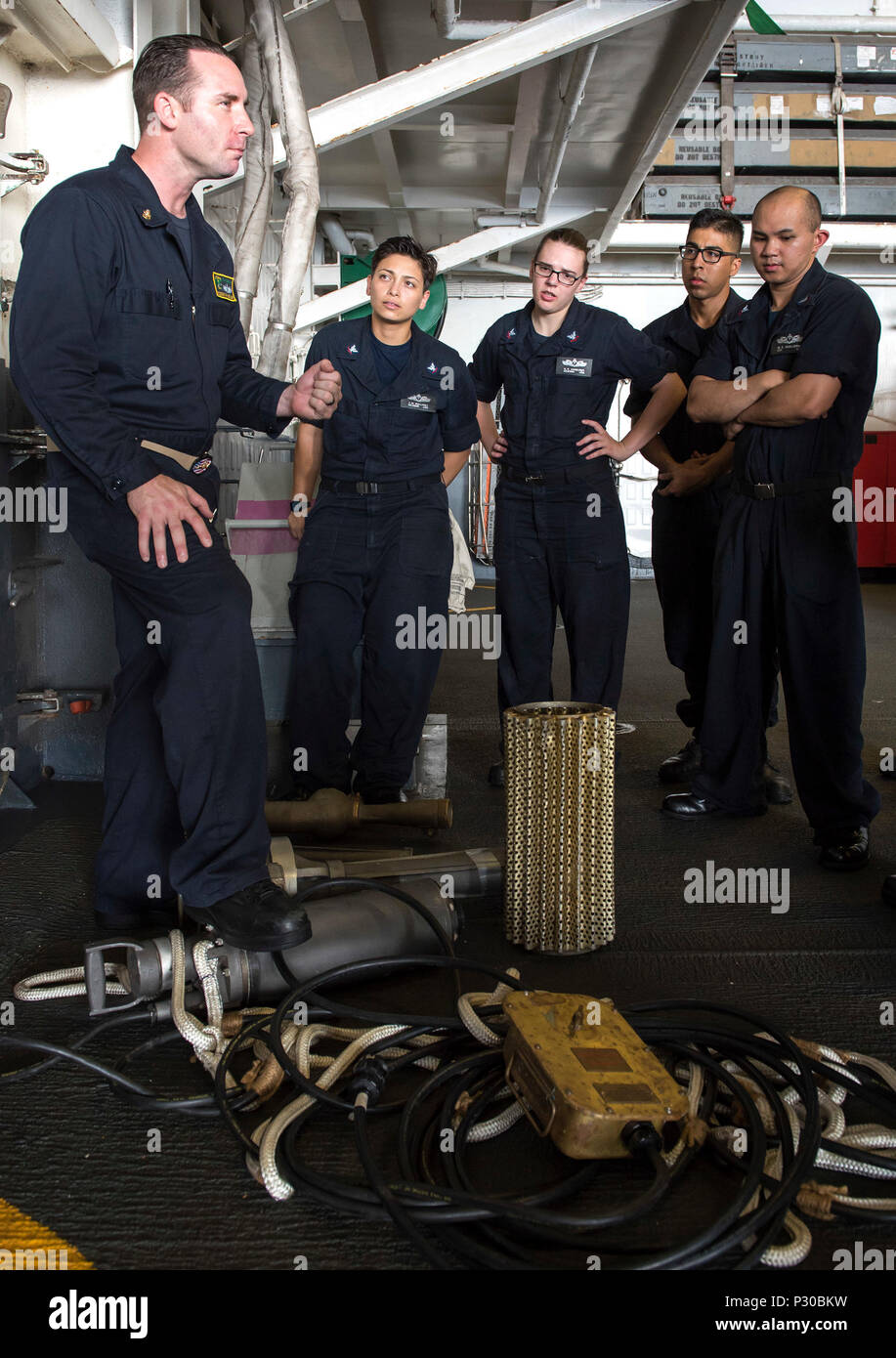 160811-N-WF272-053 EAST CHINA SEA (Aug. 11, 2016) Senior Chief Damage ...