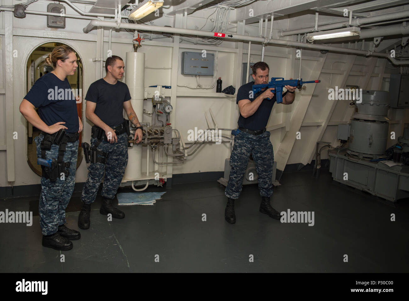 160811-N-WC455-060 ARABIAN GULF (Aug. 11, 2016) Master-at-Arms 2nd ...