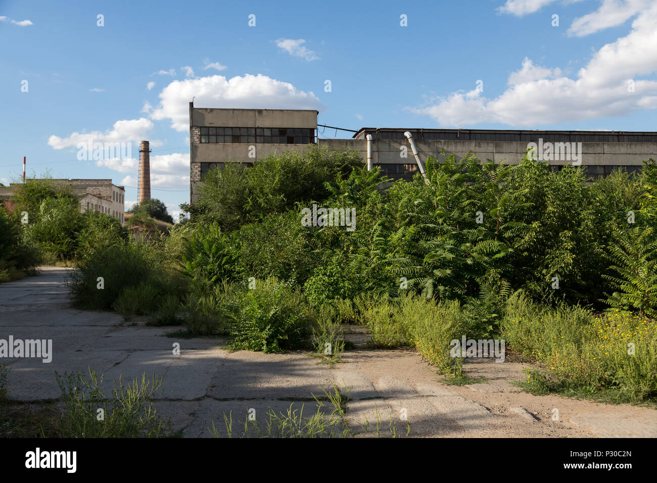 Bender, Moldova, ruin of a closed factory Stock Photo - Alamy