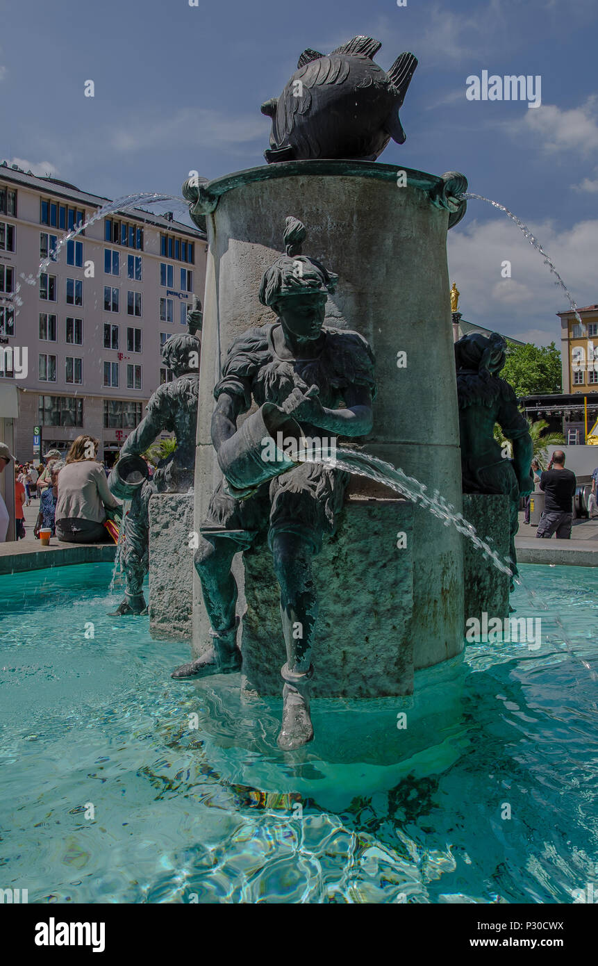 The Fish Fountain, or as it is called in Germen, Fischbrunnen, is a ...