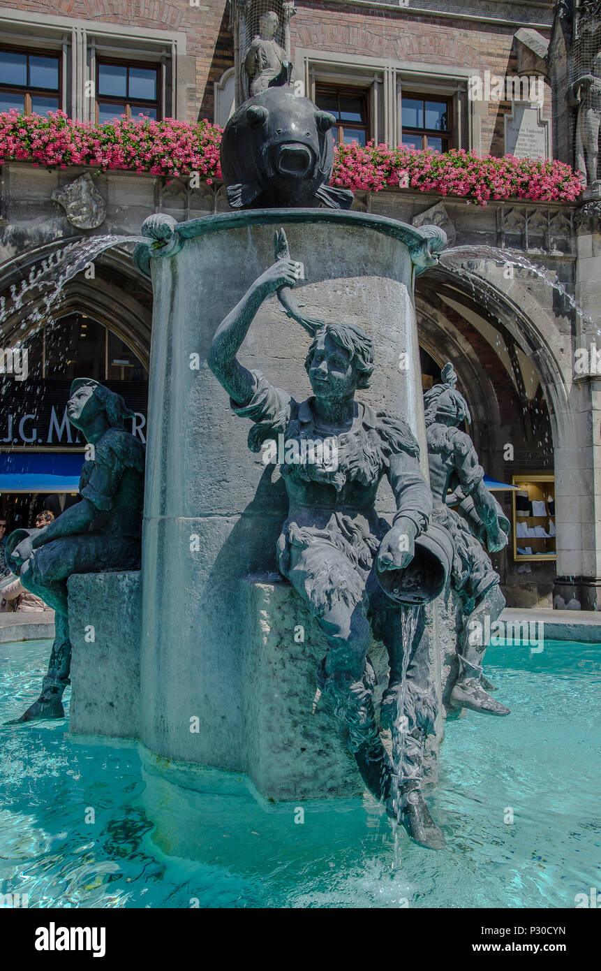 The Fish Fountain, or as it is called in Germen, Fischbrunnen, is a ...