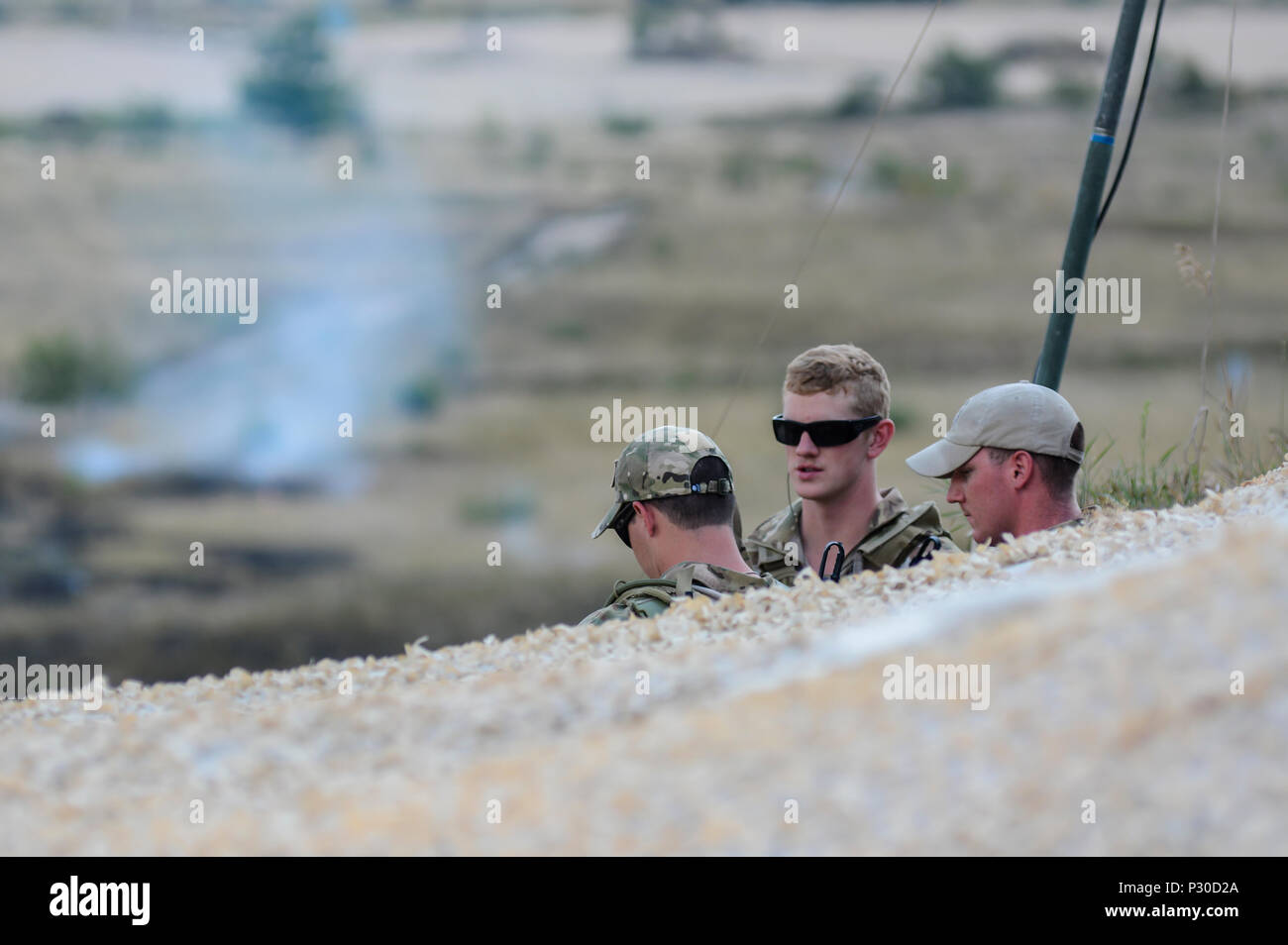 Members of the 284th Air Support Operations Squadron, Kansas Air ...