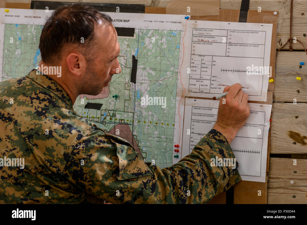 Members of the 2nd Battalion, 25th Marines participate in operations at ...
