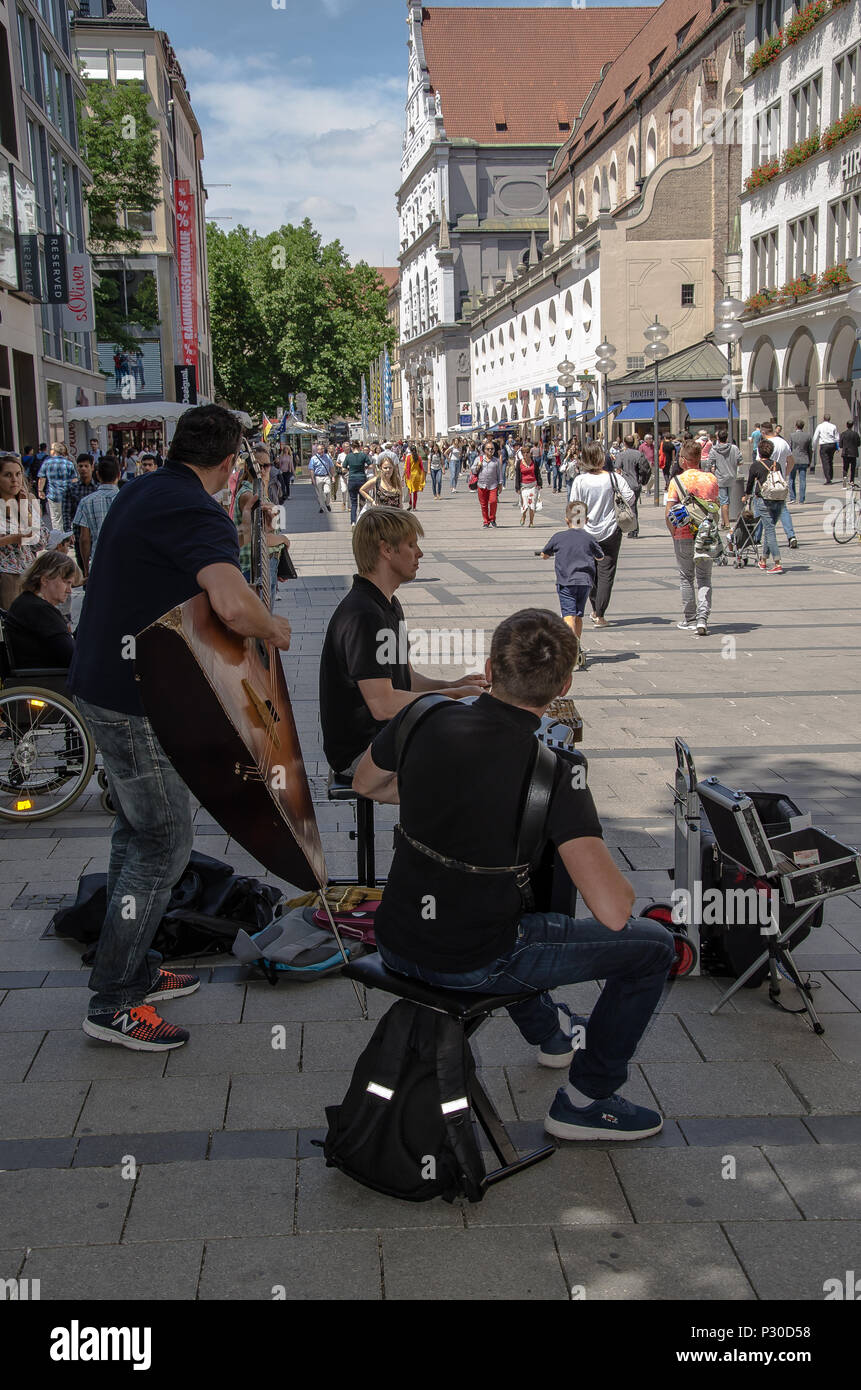 Munich Kaufingerstrasse (and its adjoining Neuhauser Strasse) is one of ...