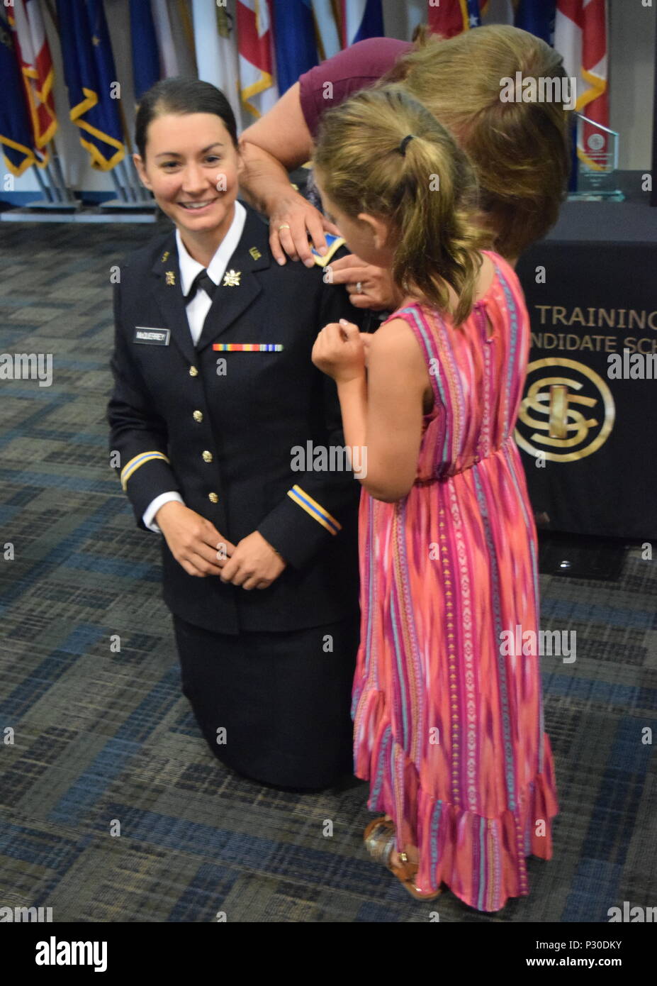 Selena McQuerry’s family place second lieutenant bars on her uniform ...