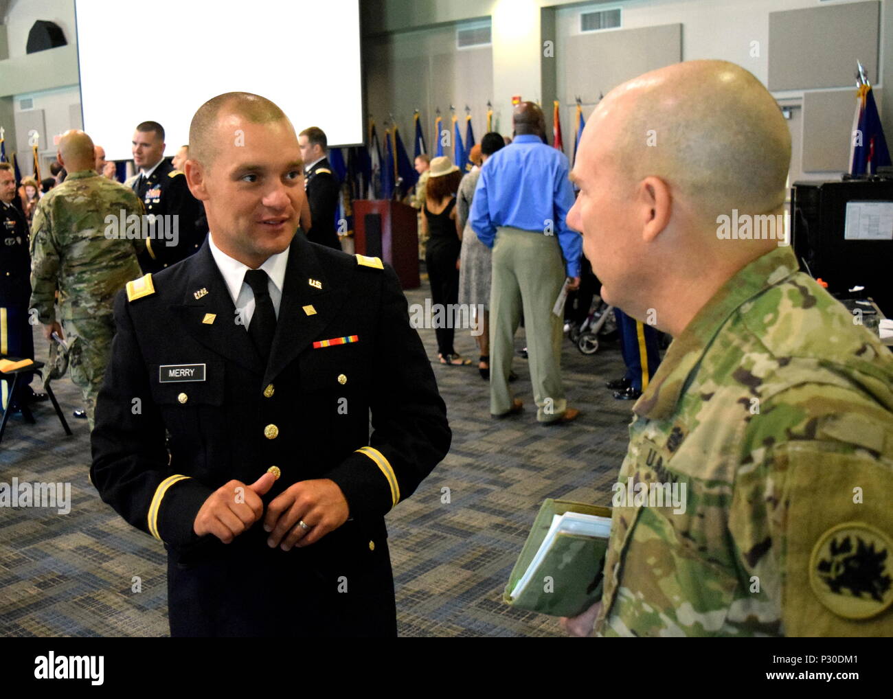 Newly commissioned Georgia Army National Guard 2nd Lt. Joshua Merry ...