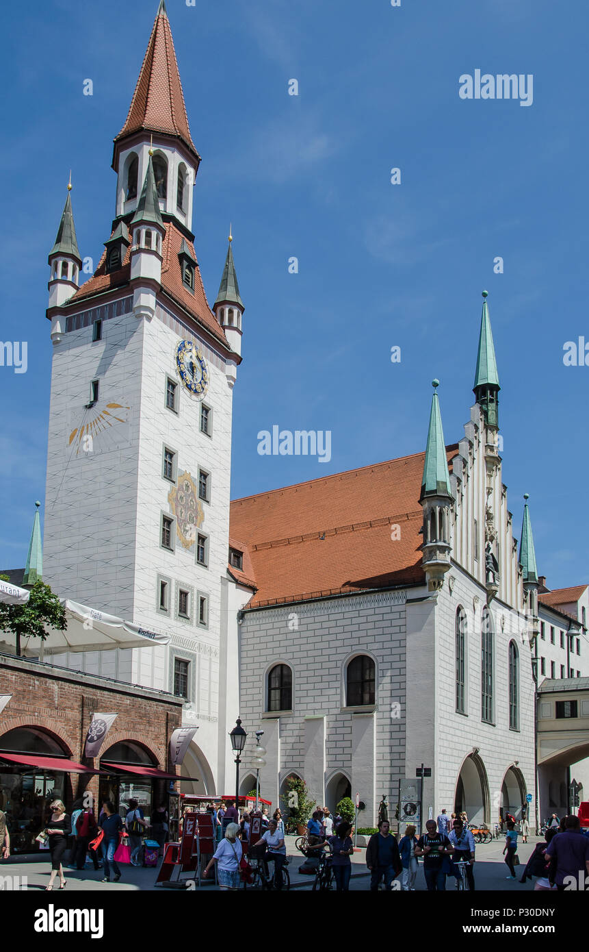 The Old Town Hall (German Altes Rathaus), until 1874 the domicile of ...
