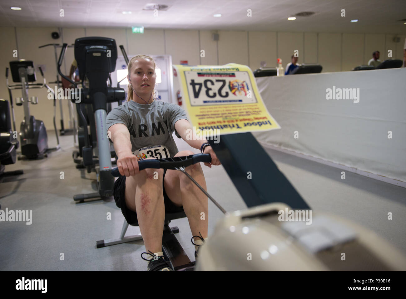 NATO ROLE III MMU Indoor Triathlon: Specialist Kathryn Powell competes ...