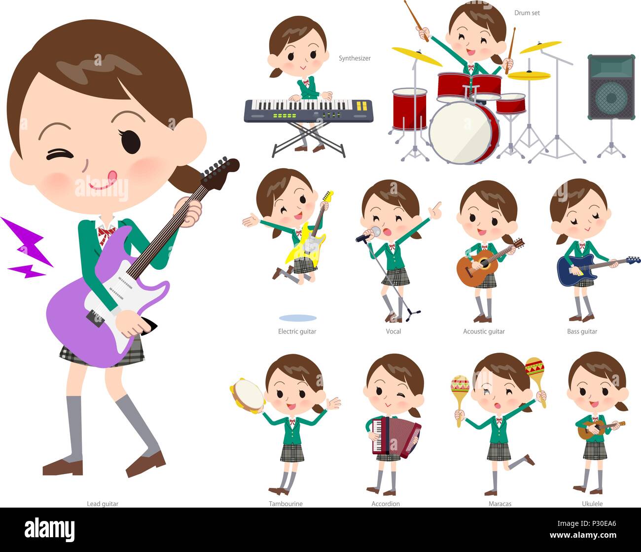 Rock performances Stock Vector Images - Alamy