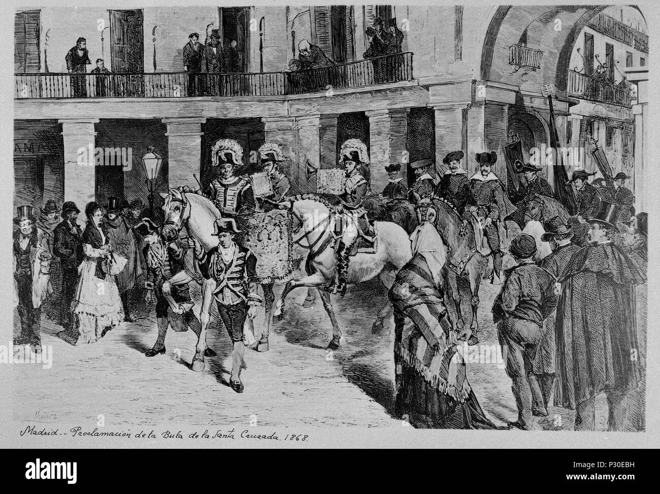 PROCLAMACION DE LA BULA DE LA SANTA CRUZADA - 1868. Location: MUSEO DE ...