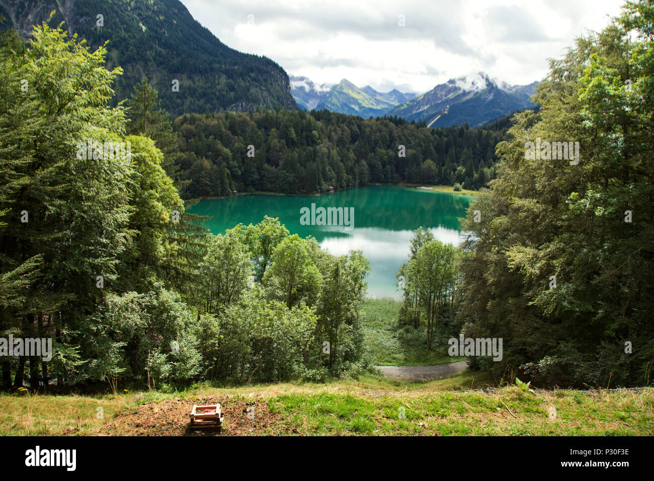 Oberstdorf, Germany, the Freibergsee Stock Photo - Alamy