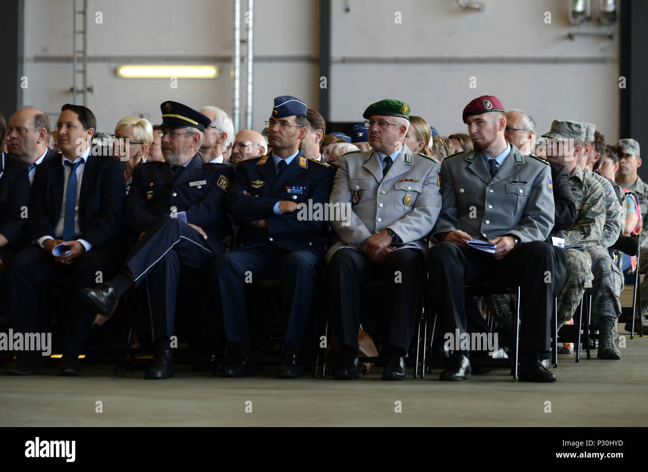 German Officials attend the change of command ceremony of the 86th ...