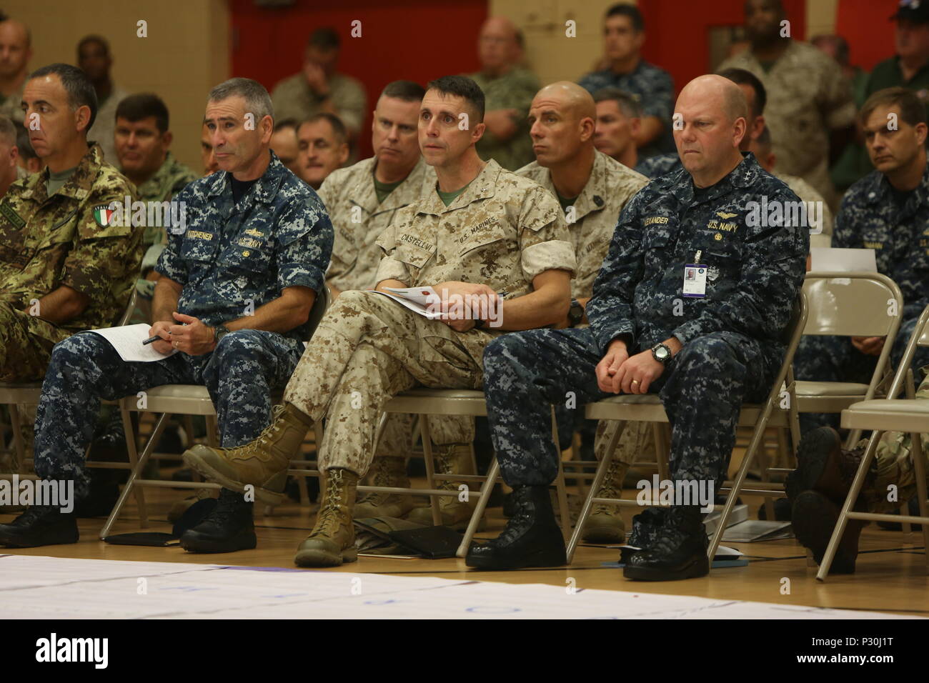 U.S. Marine Corps Brig. Gen. Robert F. Castellvi, commanding general ...