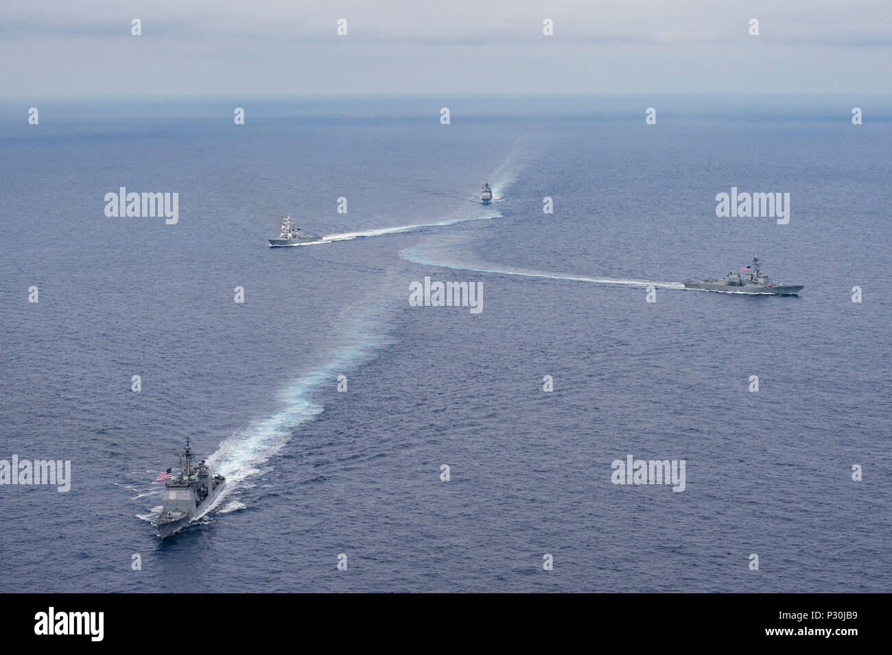 160814-N-MD297-123 PACIFIC OCEAN (Aug. 14, 2016) USS Princeton (CG 59 ...