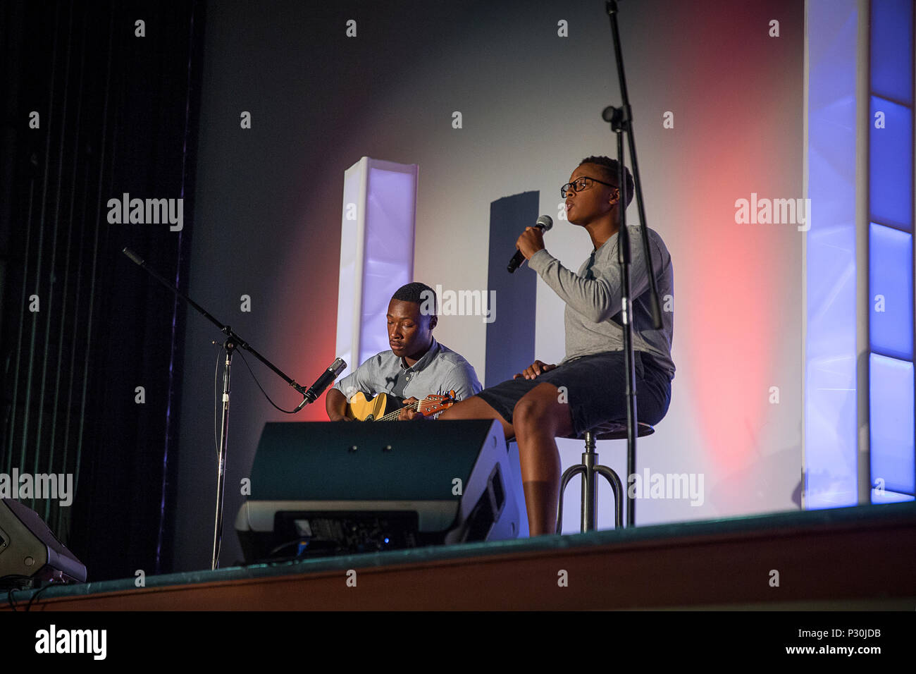 Lance Cpl. Caleb Batiste and Pfc. Taylor Miller, students, Marine Corps ...