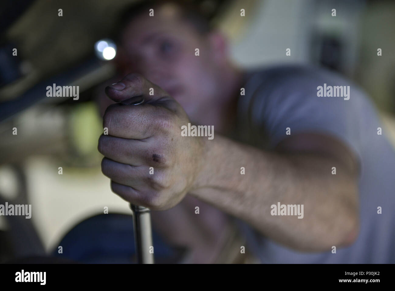 U.S. Air Force Staff Sgt. Alec Dyer, a 354th Maintenance Squadron ...