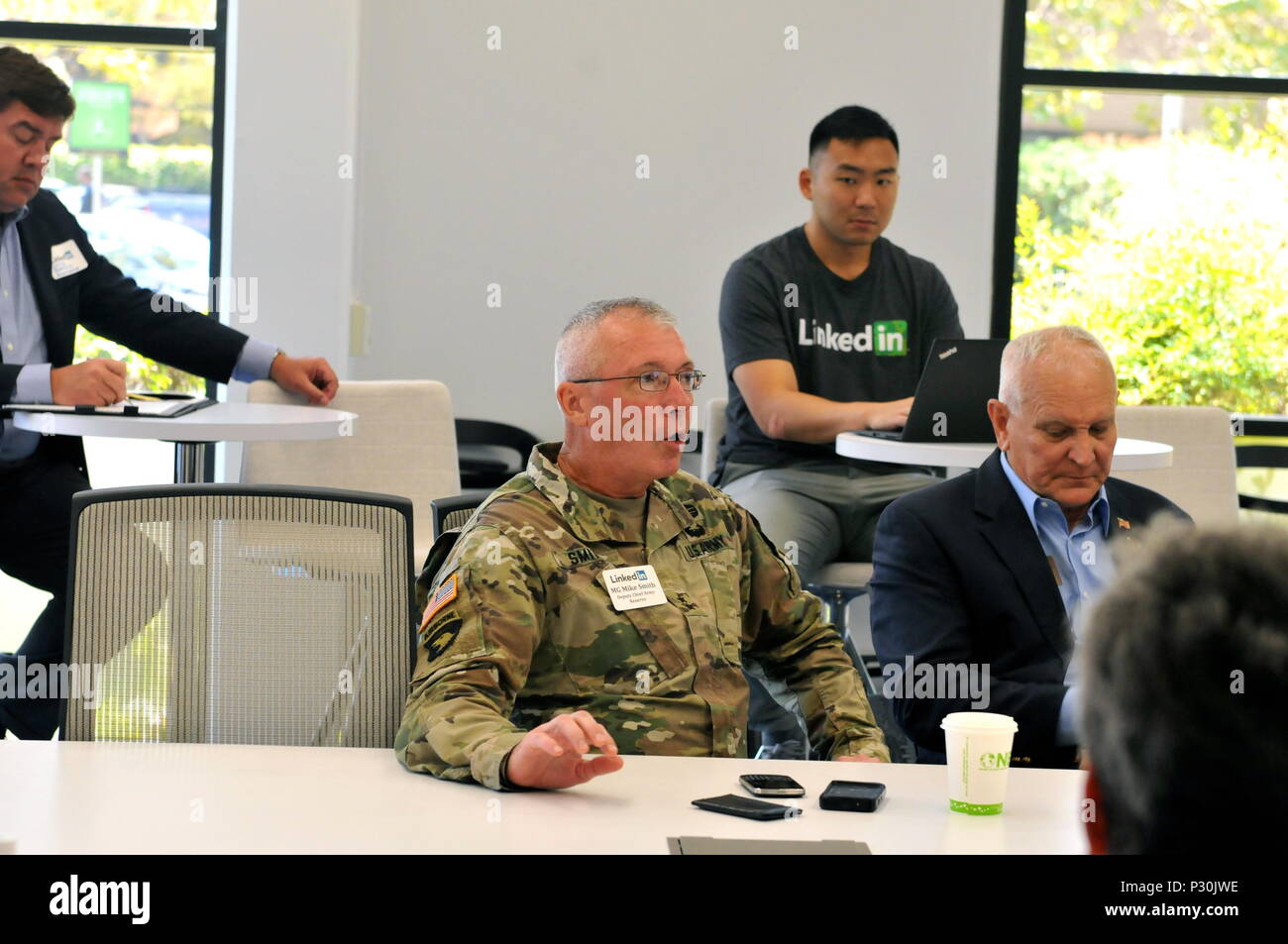 Maj. Gen. Michael Smith, deputy chief, U.S. Army Reserve, introduces ...