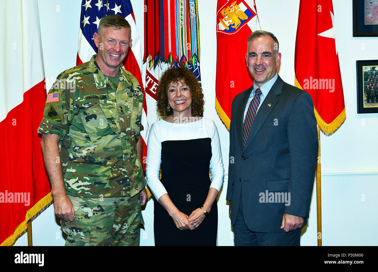 (From Left) Major General Joseph P. Harrington, commanding general of U ...