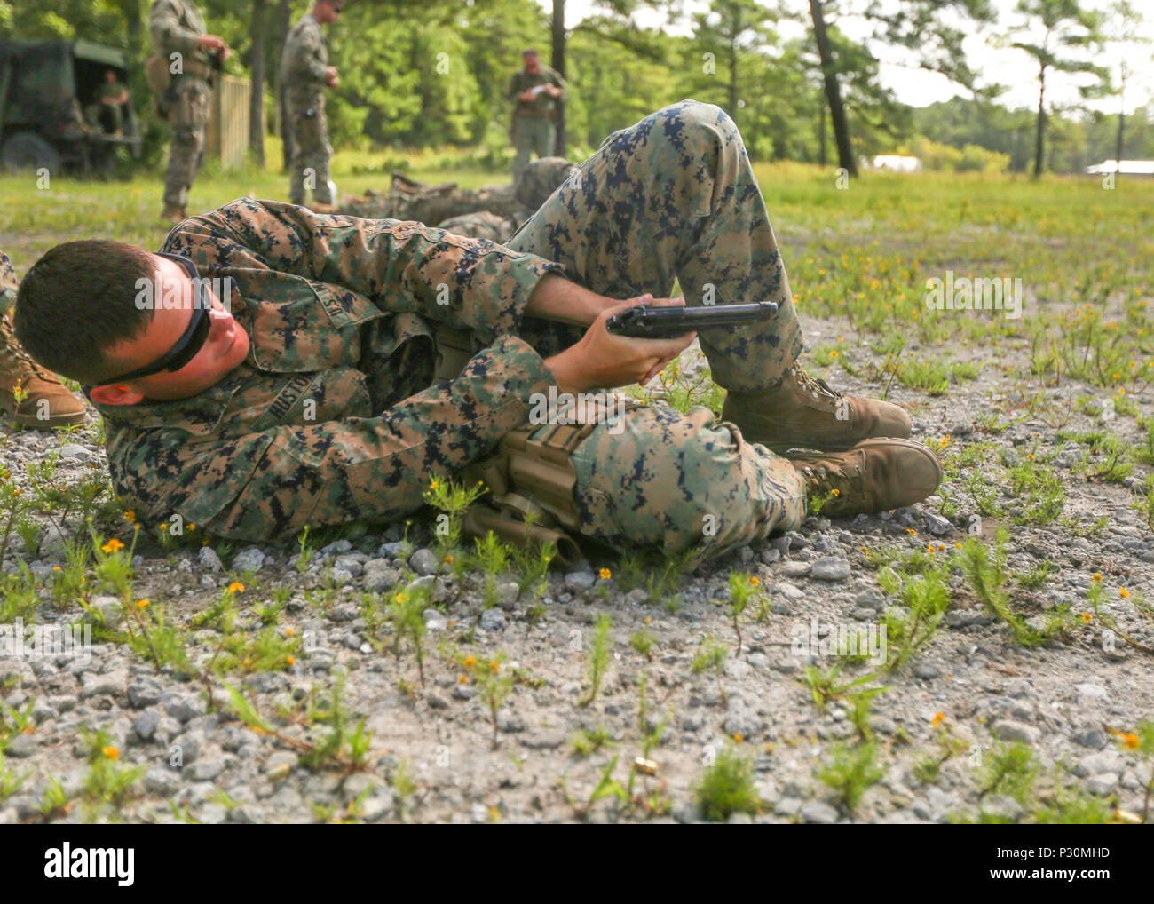 Lance Cpl. David W. Huston Jr., a military policeman with 2nd Law ...