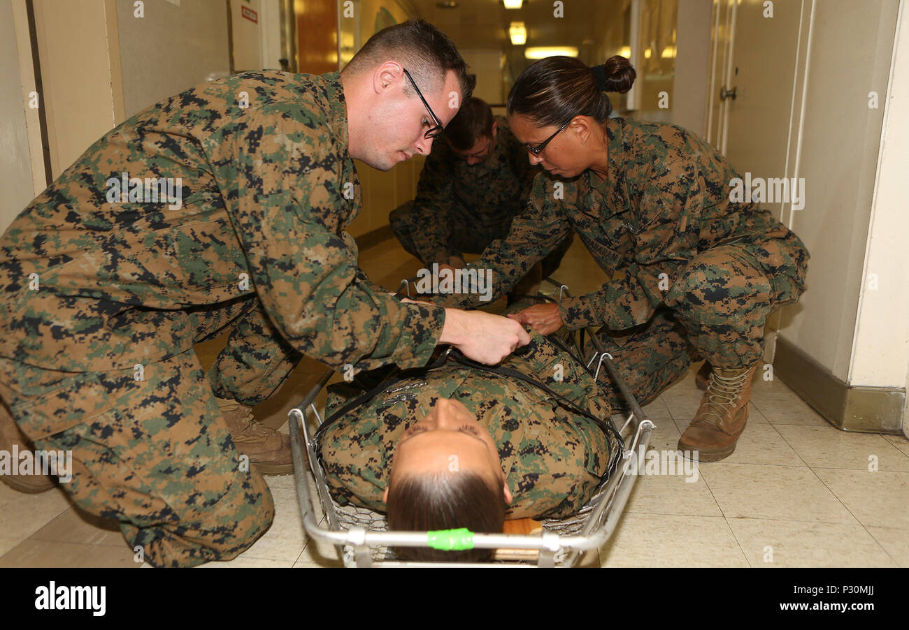 U.S. Sailors with Service Company, Headquarters Regiment, 2nd Marine ...
